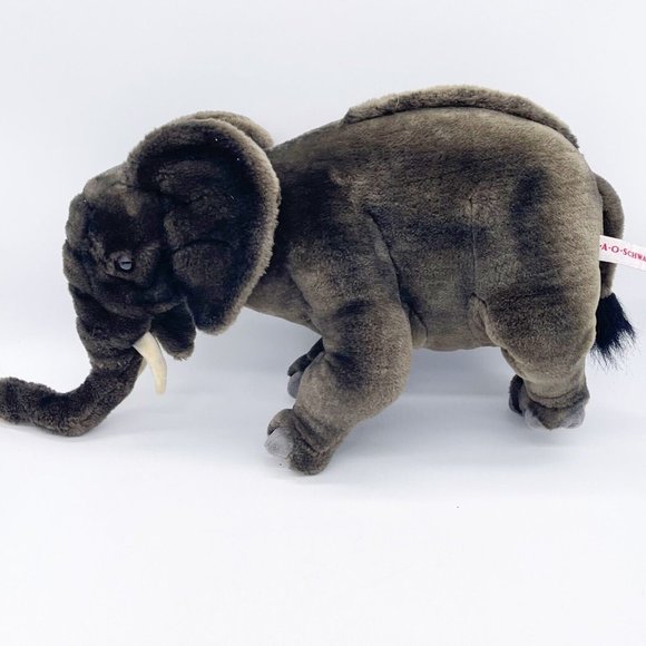 FAO Schwarz | Toys | Fao Schwarz Gray Standing Elephant Tusks Realistic ...